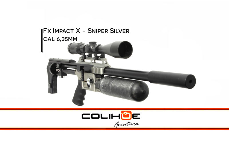 Rifle PCP FX Impact X Sniper "Silver" cal 6,35mm - Colihue Aventura