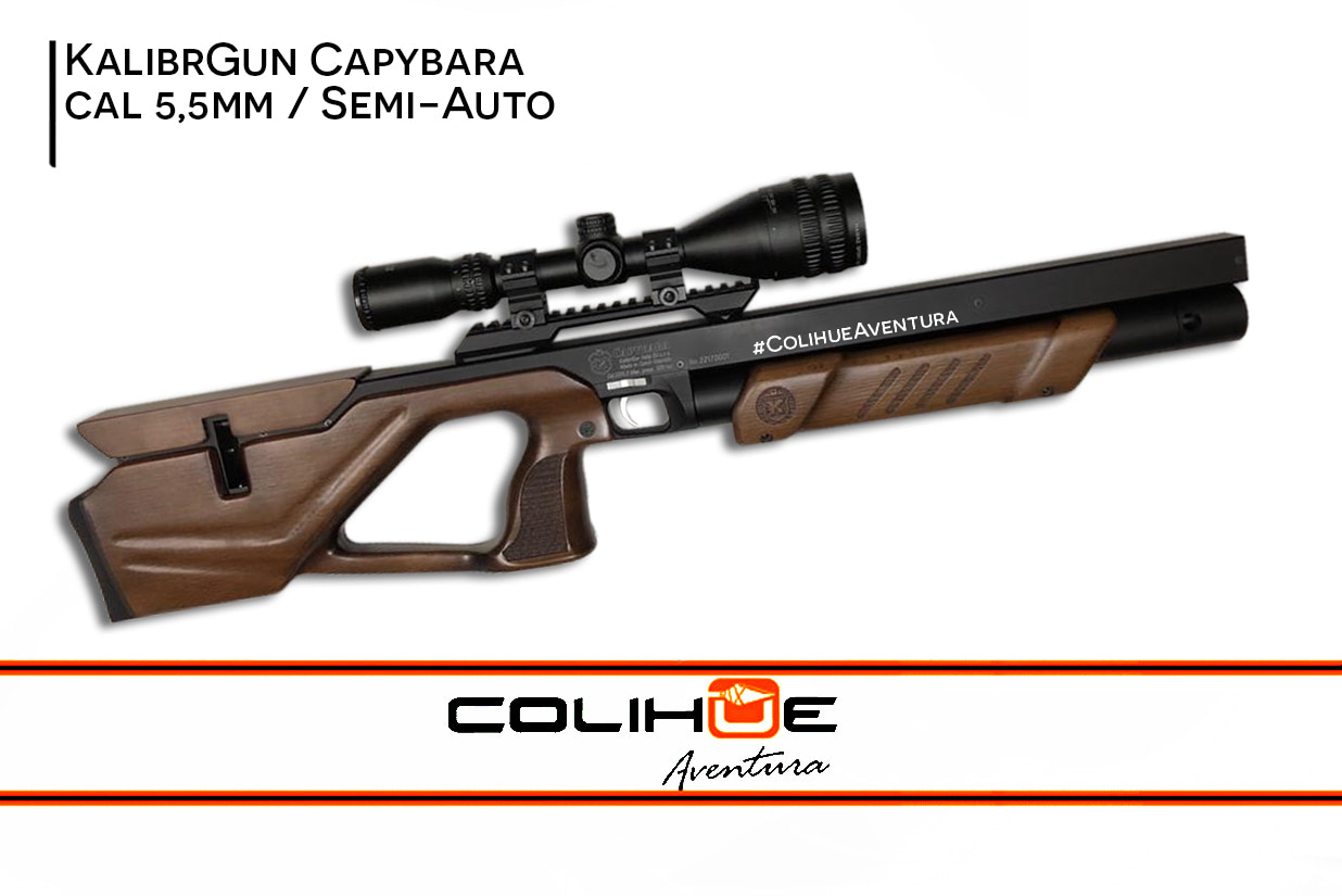 Rifle PCP Semi-Auto KalibrGun Capybara cal 5,5mm - Colihue Aventura