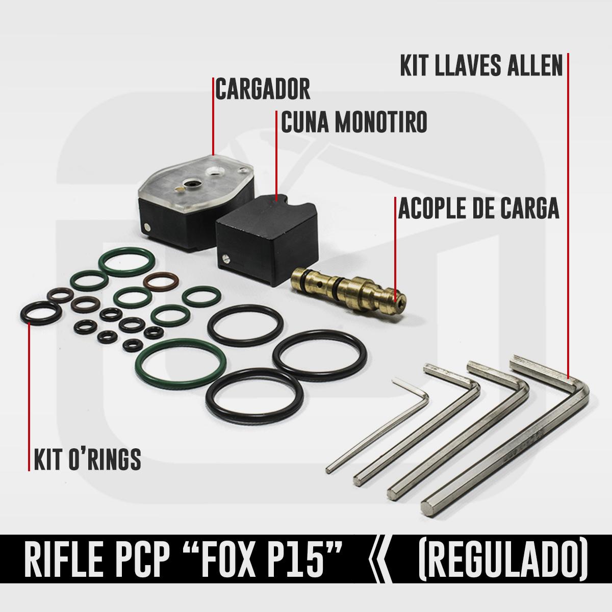 Rifle PCP Fox P15 Plus // cal 6,35mm - Colihue Aventura