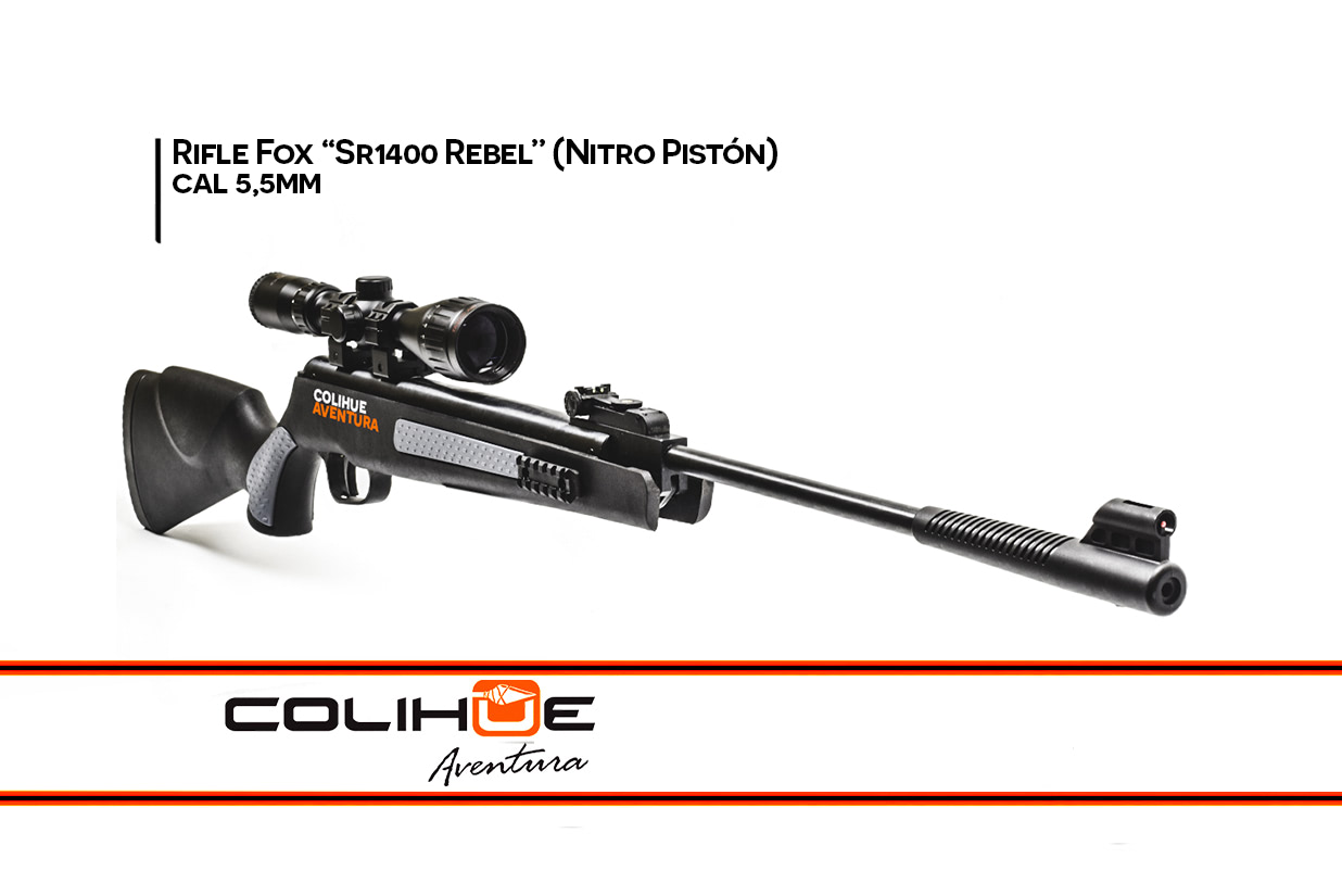 Rifle Fox "Sr1400 Rebel" (cal 5,5mm) Nitro Piston - Colihue Aventura