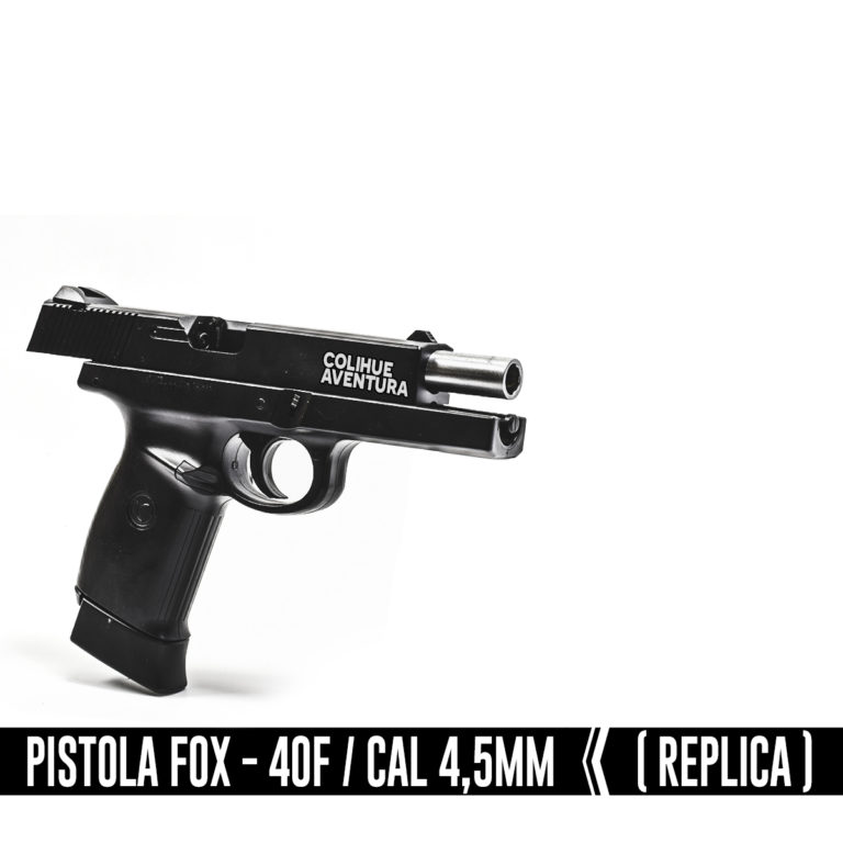 Pistola Co2 Fox 40F // (Replica S&W Sigma 40) cal 4,5mm - Colihue Aventura