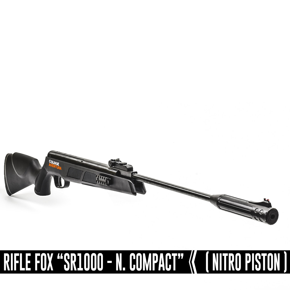 Rifle Fox "Sr1000 Nitro Compact Black" (cal 5,5mm) - Colihue Aventura
