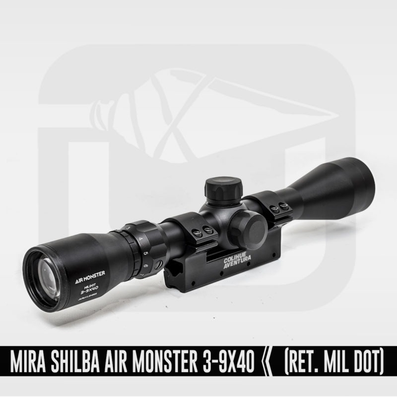 Mira Telescopica Shilba AirMonster 3-9x40 // Con Montajes Monopieza - Colihue Aventura