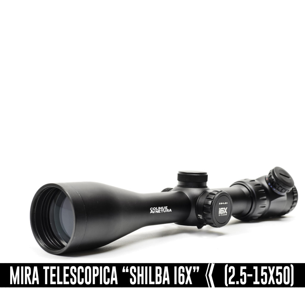 Mira Telescopica "Shilba i6x" 2.5-15x50 // Iluminada Roja y Azul - Colihue Aventura