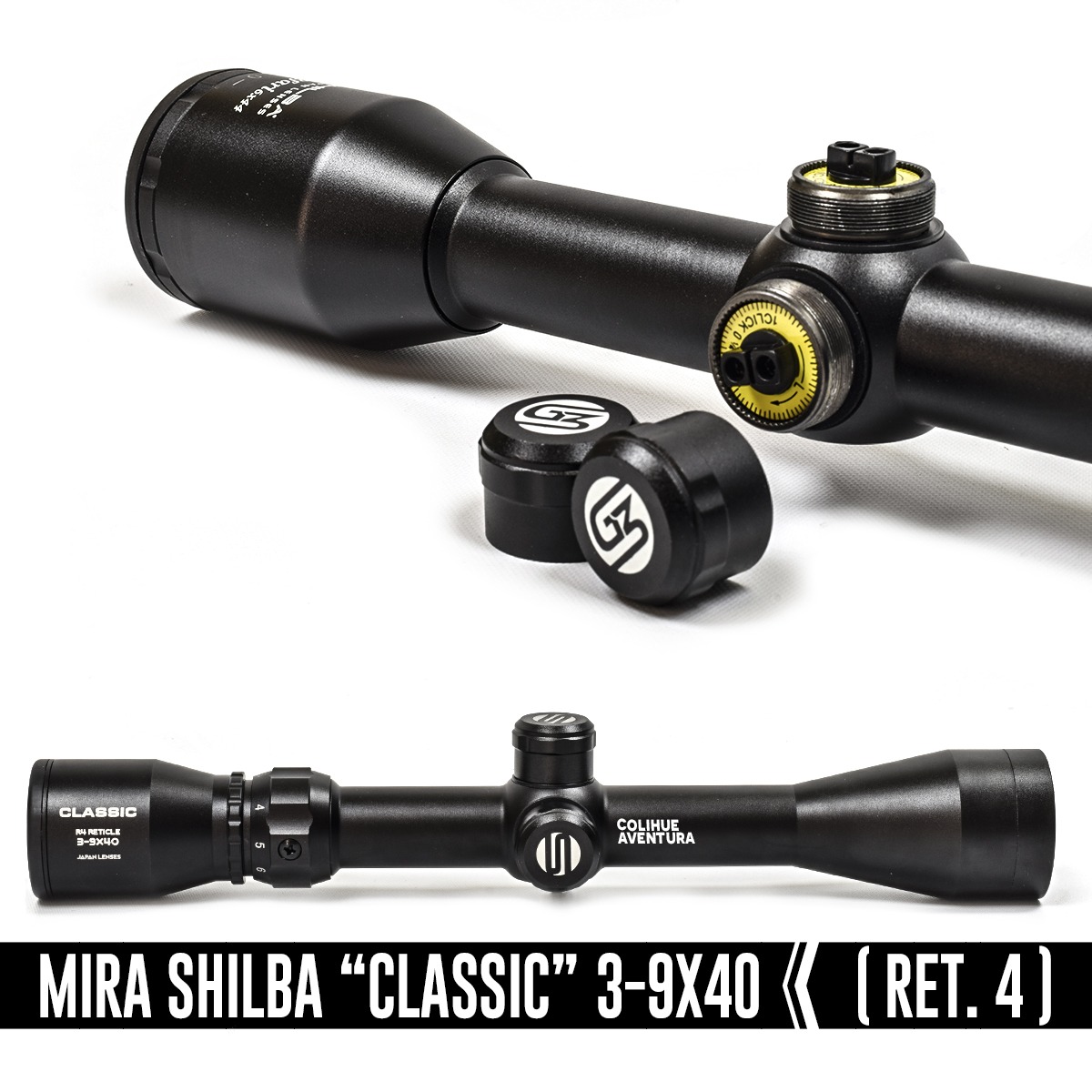 Mira Telescopica Shilba 3-9x40 // Linea Classic - Colihue Aventura