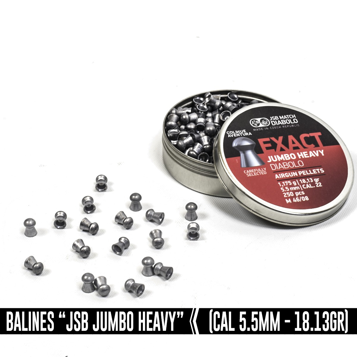 Balines JSB Jumbo Heavy 18gr 5,5mm x250 - Colihue Aventura