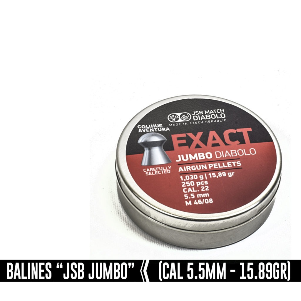 Balines JSB Exact Jumbo (5,5mm - 15.89gr) x250u - Colihue Aventura