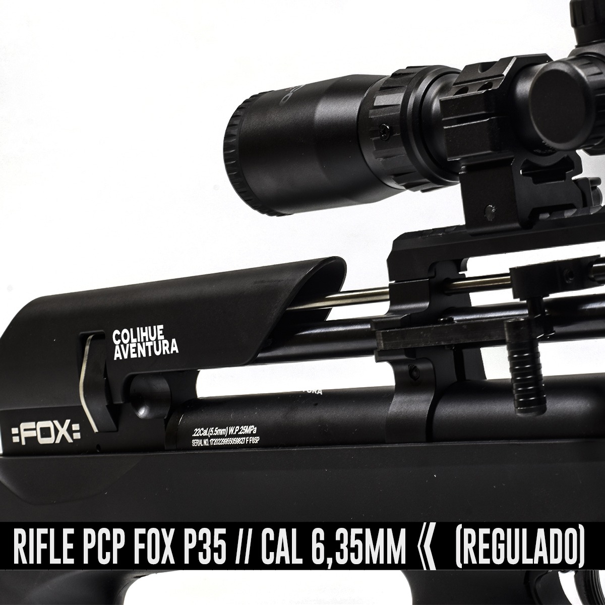 Rifle Pcp Fox P35 6.35mm - Colihue Aventura