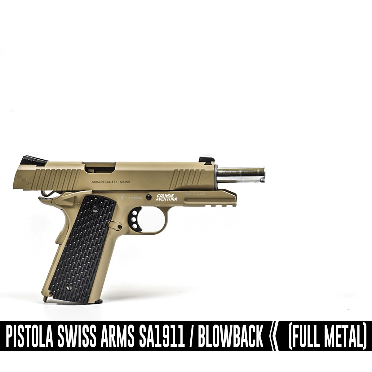 Swiss Arms P1911 mILITARY - BlowBack - Replica Colt 6 - Colihue Aventura