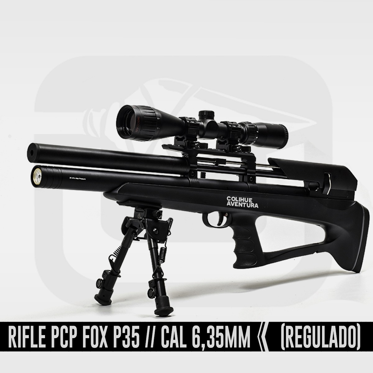 Rifle Pcp Fox P35 Plus 6.35mm // 850fps C/25gr - Colihue Aventura