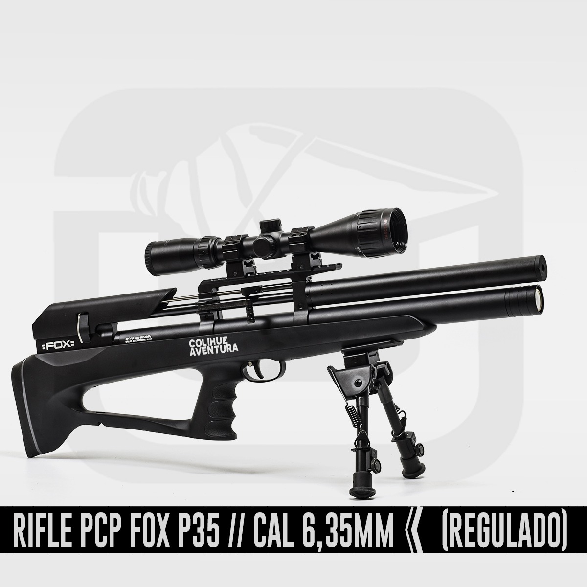 Rifle Pcp Fox P35 Plus 6.35mm // 850fps C/25gr - Colihue Aventura