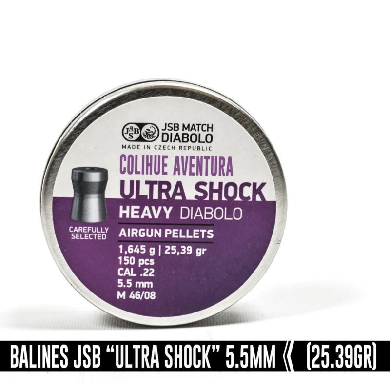 Balines JSB Ultra Shock Heavy // cal 5,5mm - 25.39gr (x150) - Colihue ...