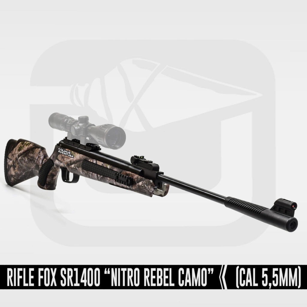 Rifle Nitro Piston Fox Sr1400 Rebel Camuflado - cal 5,5mm