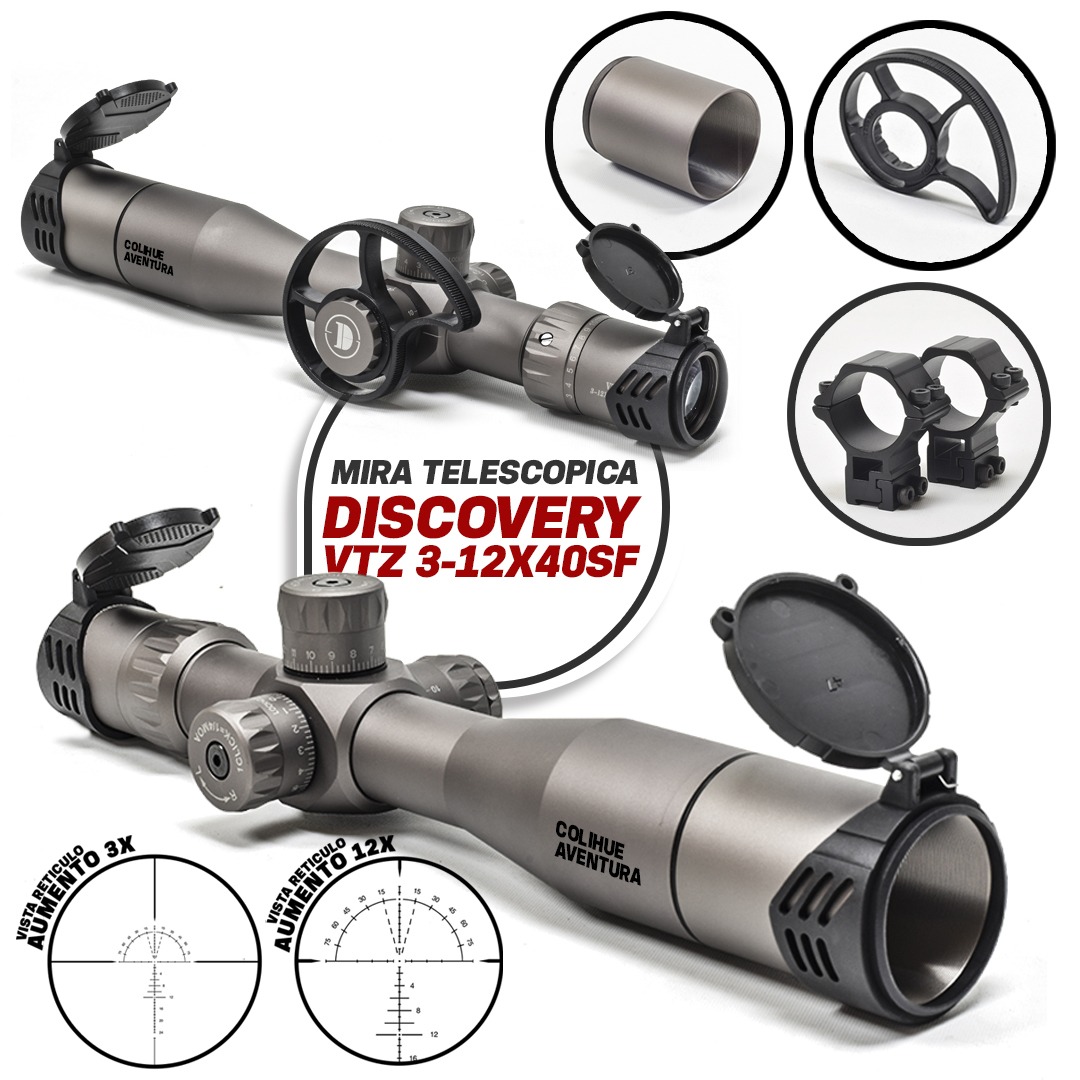 MIra Telescopica Discovery VT-Z 3-12x40 SF FPP - Colihue Aventura