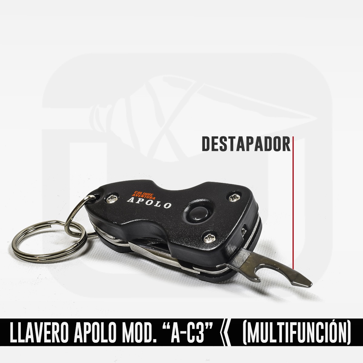 Llavero Multi Herramientas Apolo mod. C3 - Colihue Aventura