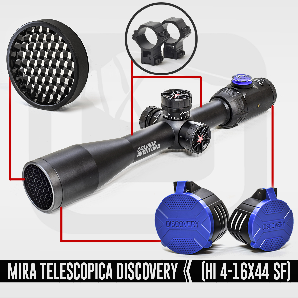 Mira Telescopica Discovery HI 4-16x44 SF - Colihue Aventura