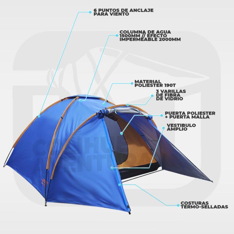 Carpa Spinit Adventure 6 - Camping - Colihue Aventura