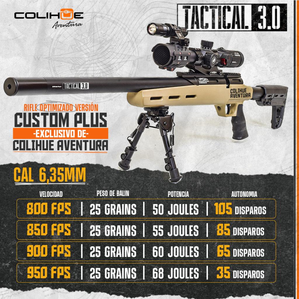 Rifle Pcp Fox Custom Tactical 3.0 // 5.5mm - Colihue Aventura